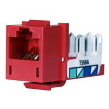 Jack, XCELERATOR, Cat 6, Red - Carton of 25 | Cables.com