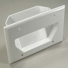 Recessed Wall Plates - Networking and Audio/Video Recessed Wall Plates