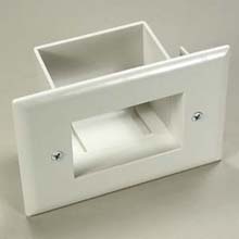 Recessed Wall Plates - Networking and Audio/Video Recessed Wall Plates