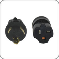 Plug Adapter NEMA L6-20 Plug to NEMA 6-20 Connector Block Adapter