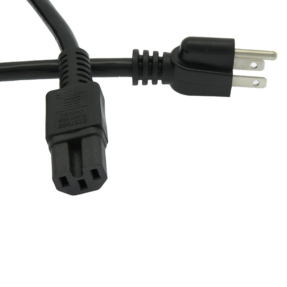 15ft NEMA 5-15P to IEC320 C15 15 Amp Power Cord at Cables.com