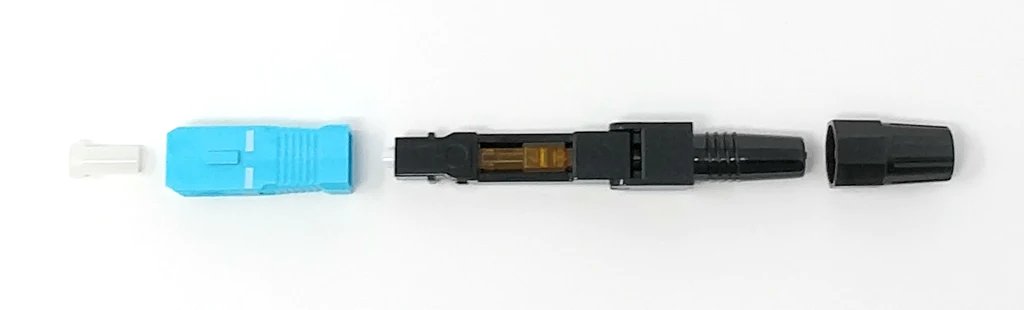 LC UPC Field Installable Singlemode 9 micron Connector- 10 Pack