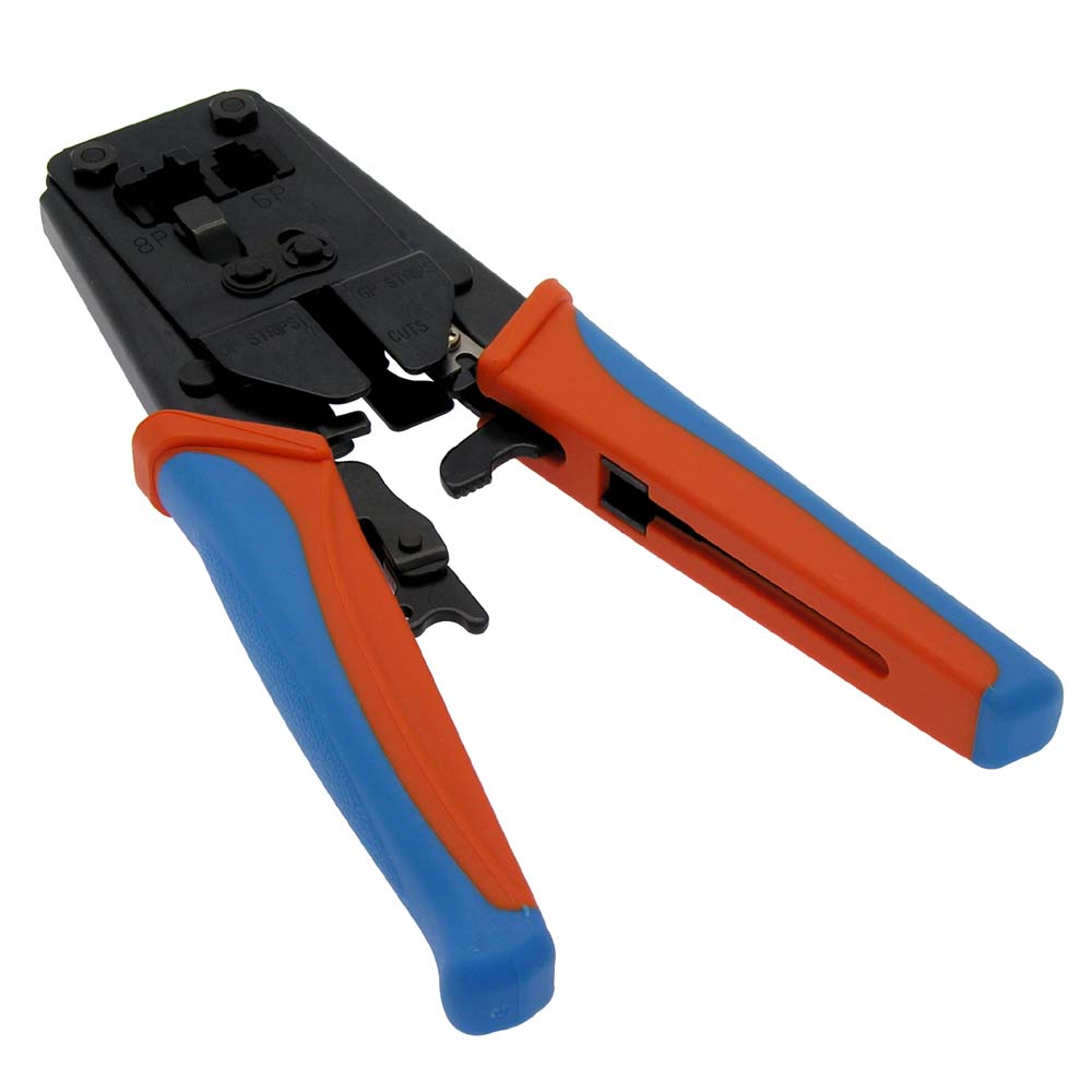 Crimp Tool For RJ45 & RJ12 Modular Plug - 6C & 8C Ratchet Type