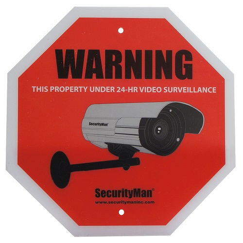 2 surveillance warning signs - English