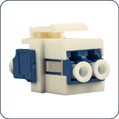 LC to LC Singlemode Keystone Insert- Blue