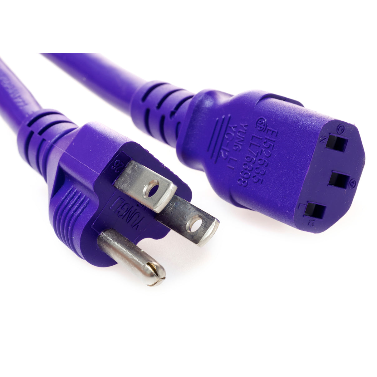 NEMA 5-15p to C13 15-Amp Power Cord